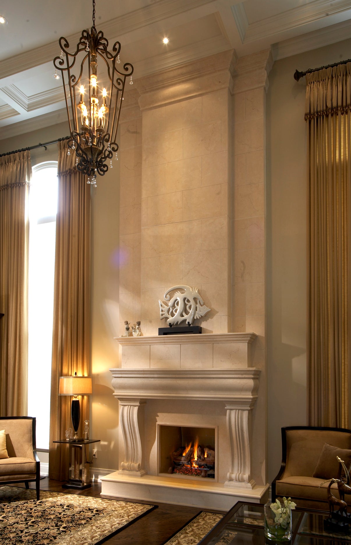 Fireplace Mantel Surround (Cast Stone) 1106.536 GS – Omega Mantels of Stone