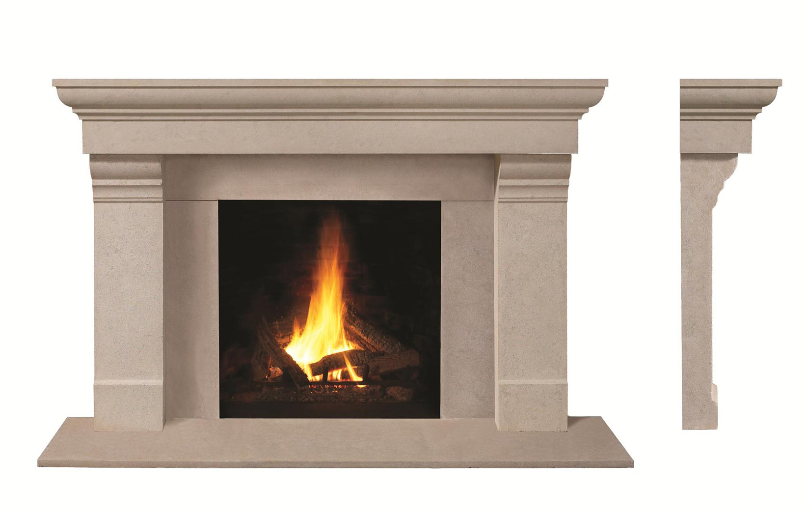 Fireplace Mantel Surround (Cast Stone) 1147.556 GS – Omega Mantels of Stone