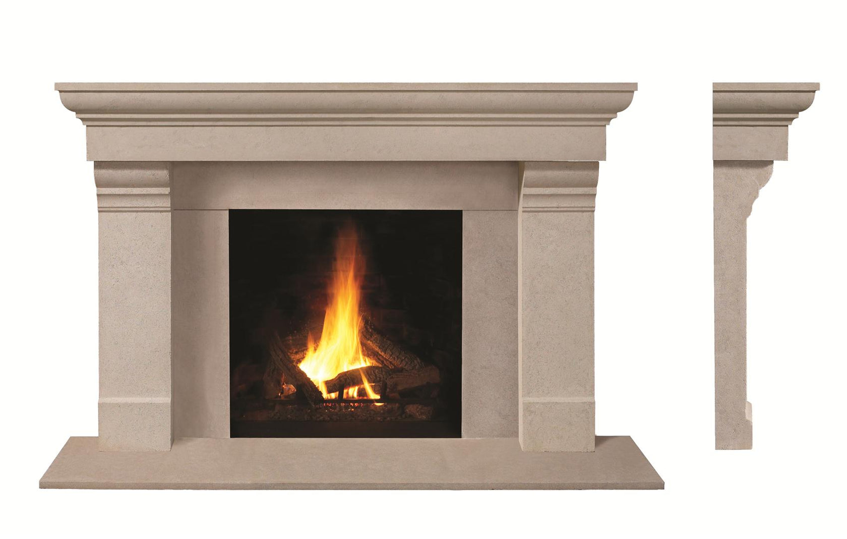 Fireplace Mantel Surround (Cast Stone) 1147.556 GS – Omega Mantels of Stone
