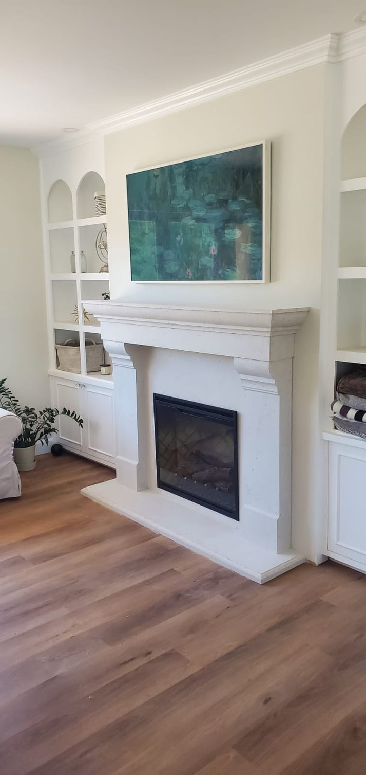 Fireplace Mantel Surround (Cast Stone) 1147.556 GS – Omega Mantels of Stone
