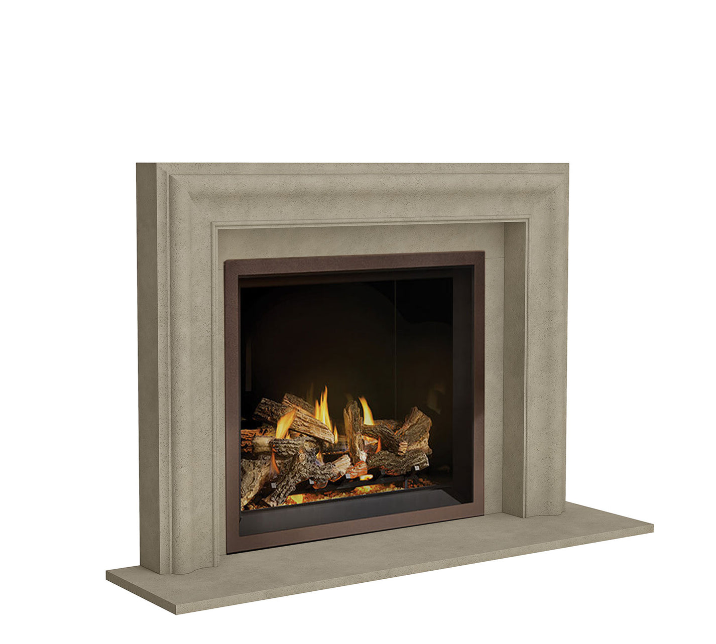 Fireplace Mantel Surround (Cast Stone) 4115.7 GS – Omega Mantels of Stone